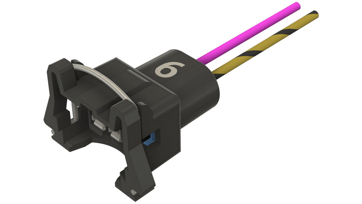 Fuel Injector Pigtail EV1 Cylinder 6 for CORE ECU – EFI Conversions