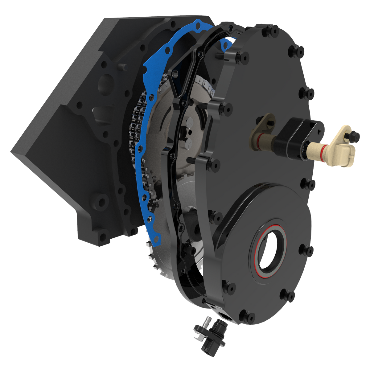 LT1 24x 1x Crank Cam Signal Kit Two Piece Timing Cover Double Roller ...