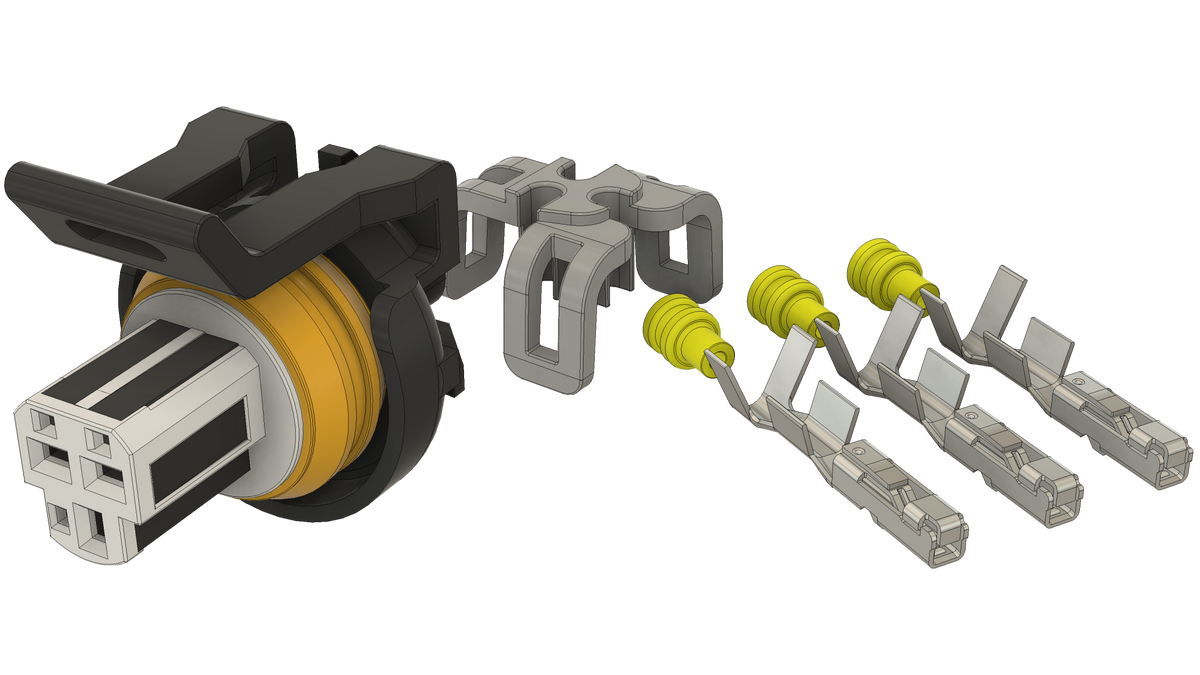 Air Conditioning A/C Pressure Sensor Connector Kit (3) – EFI Conversions