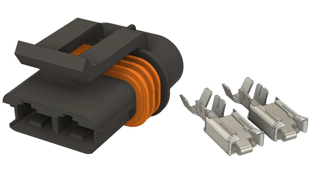 Electric Fan Motor Connector Kit (1) – EFI Conversions