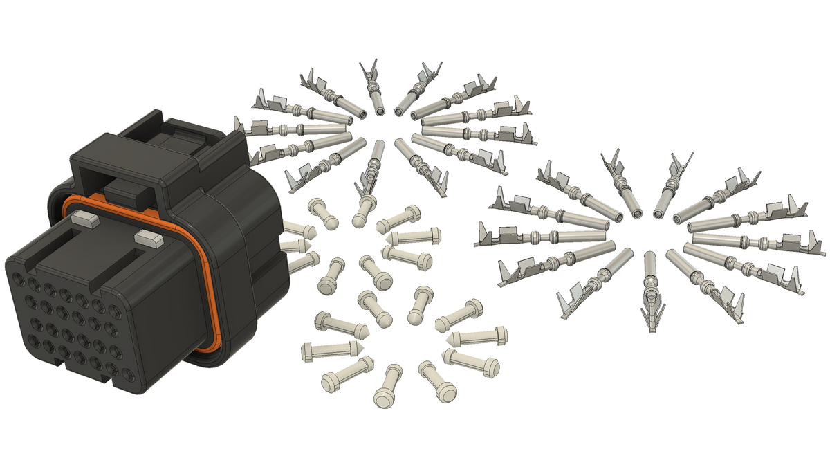 Engine Control Unit (ECU) Connector Kit for Holley J3 (P3) - Genuine A ...