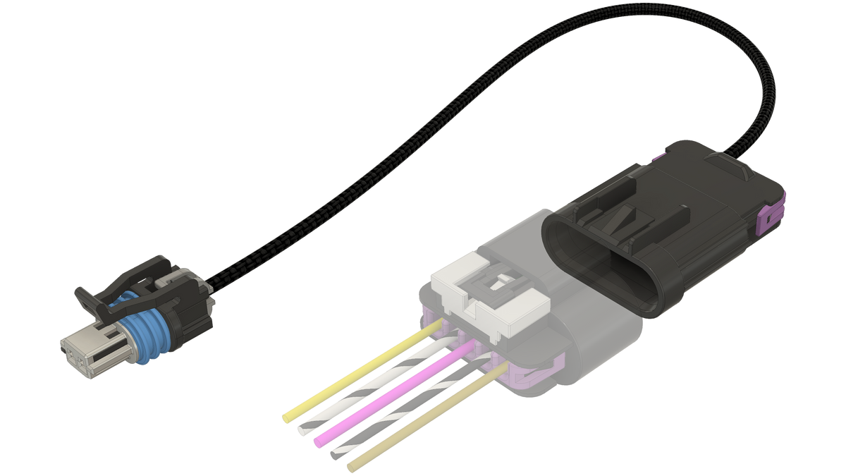 Mass Air Flow (MAF) Sensor Adapter Harness - CORE ECU to Gen III LS 2W ...